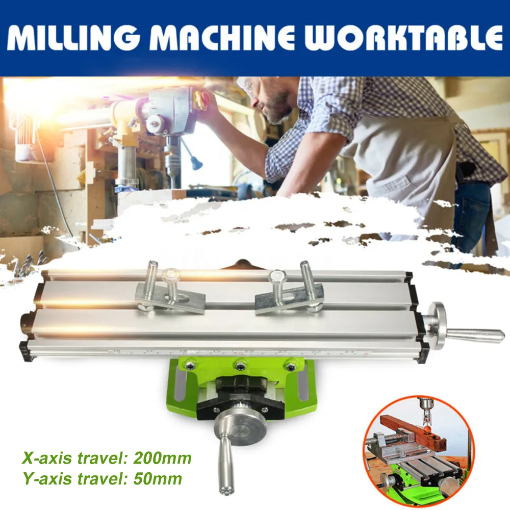 Bench Drill Press Stand Milling Slide Table: Precision Mini Bench Vise ...