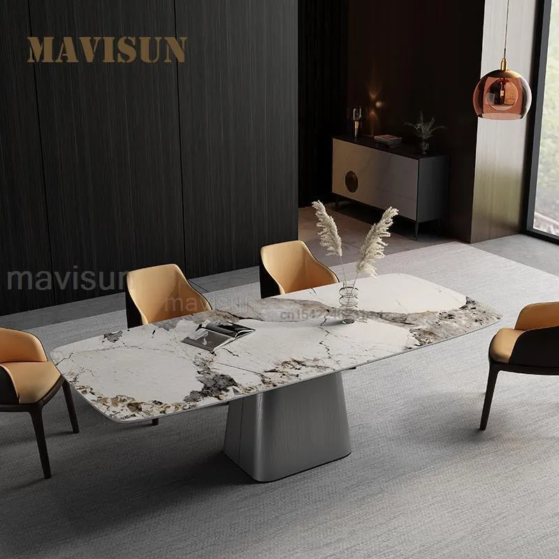 DHgate.com:Custom Luxury Marble Dining Table for Large Household ...