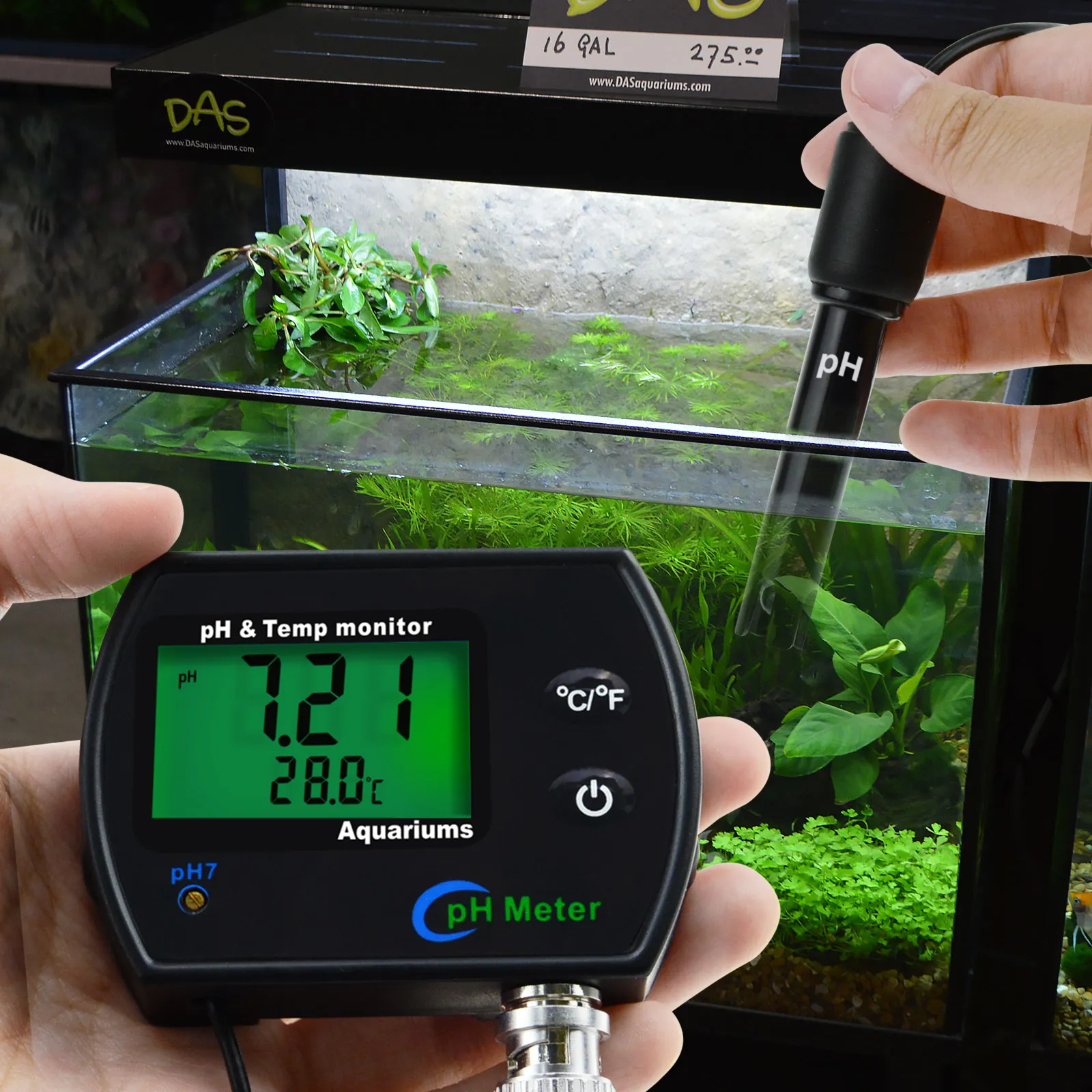 DHgate.com:pH & Temperature 2-in-1 Continuous Monitor Meter with ...