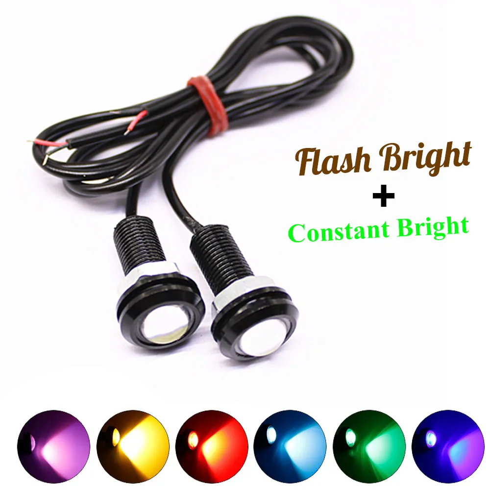 18mm 23mm Car Eagle Eye LED 12V 9W Daytime Running Lights Backup ...