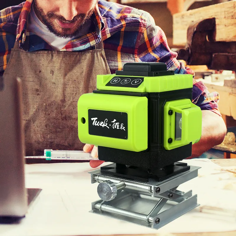 12 Line Green Laser Level Self-Leveling Horizontal & Vertical ...