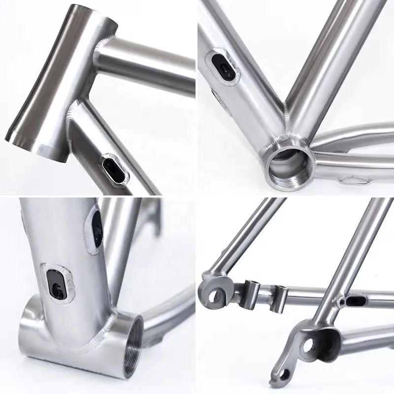 DHgate.com:Titanium Bike Frame Bicycle Thru Axle 700C, 142*12mm Bicycle ...