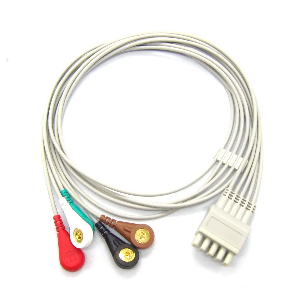DHgate.com:EL-06 ECG Leadwires with 3-Lead Clip Grabber: Essential ...