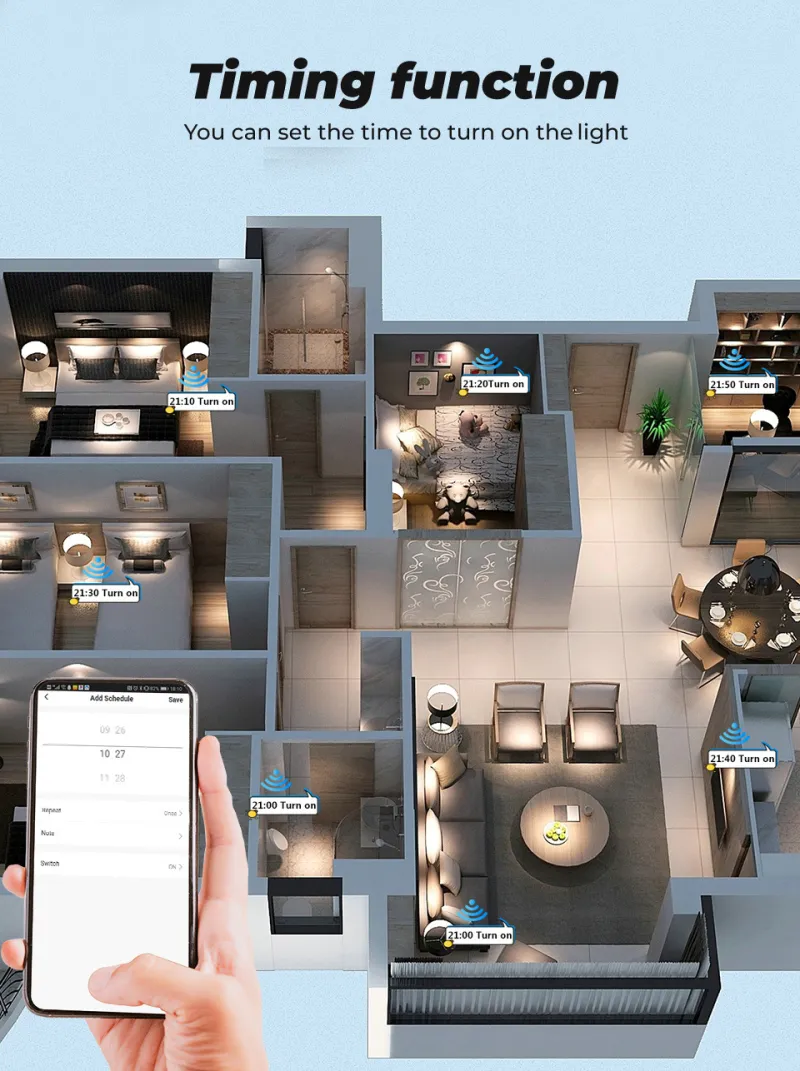 Smart WiFi Touch Light Switch - Remote Control Switches for Home ...