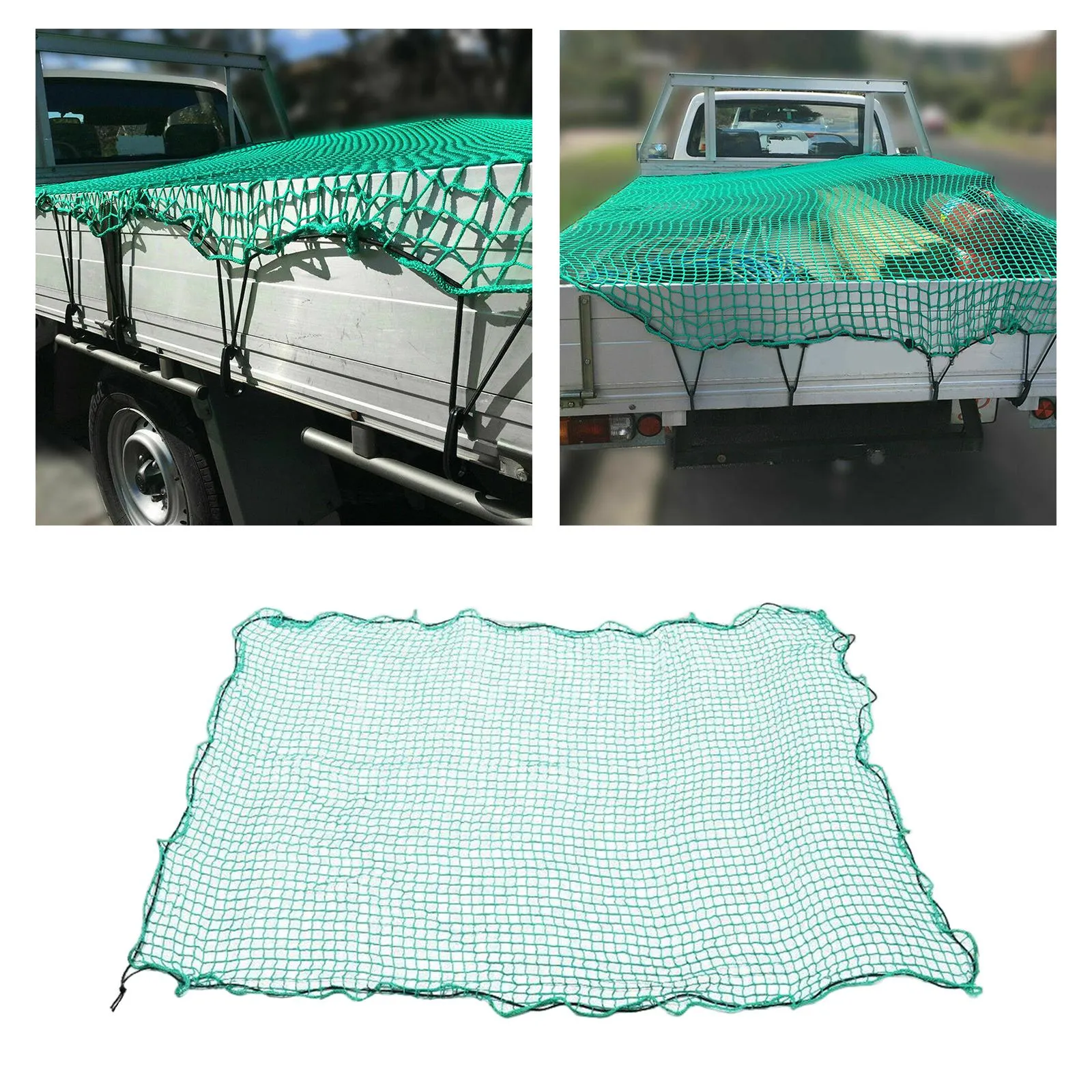 Heavy Duty Bungee Cargo Net 4.9 × 7.2 ft with Metal Carabiners and ...