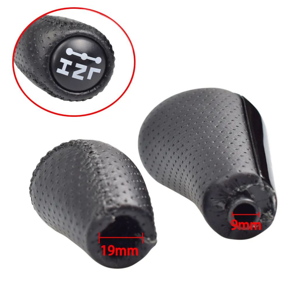 DHgate.com:Premium Leather Car Gear Shift Knob Lever Stick with Holes ...
