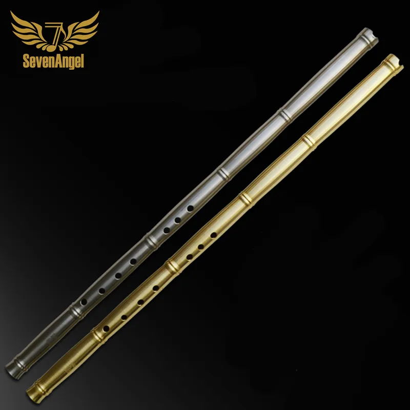 Professional Brass and Titanium Alloy Xiao Flute, Traditional Short ...