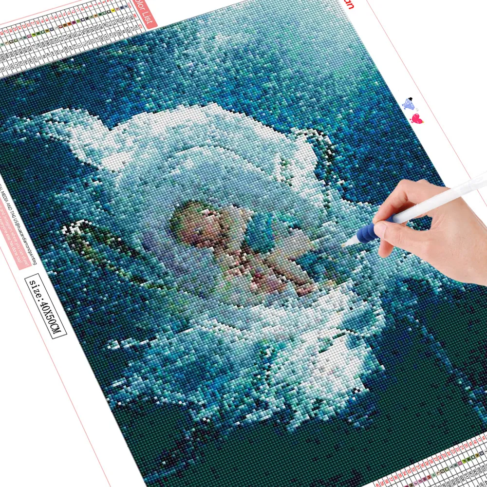 DIY Diamond Painting Portrait Kit - Full Drill Art Mosaic, Baby ...