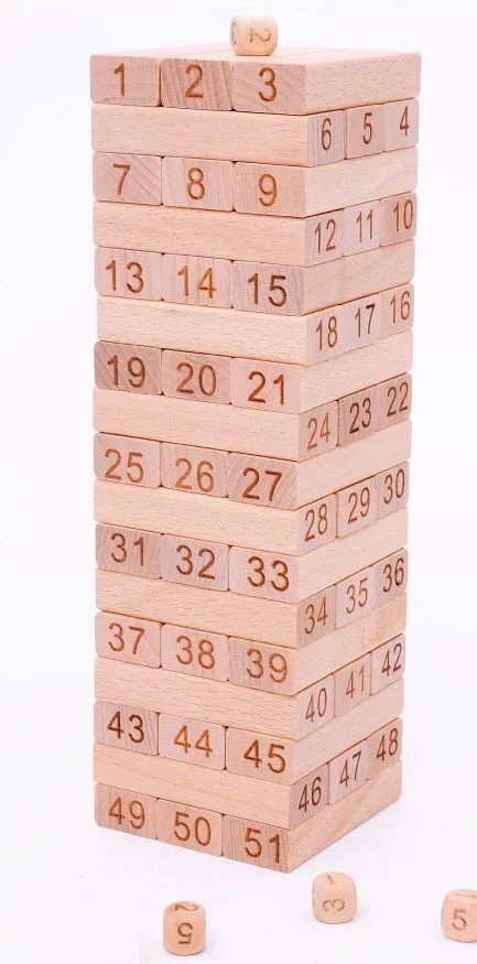 Beech Wood Stacking Blocks - ful Digital High-Rise Building Blocks for ...