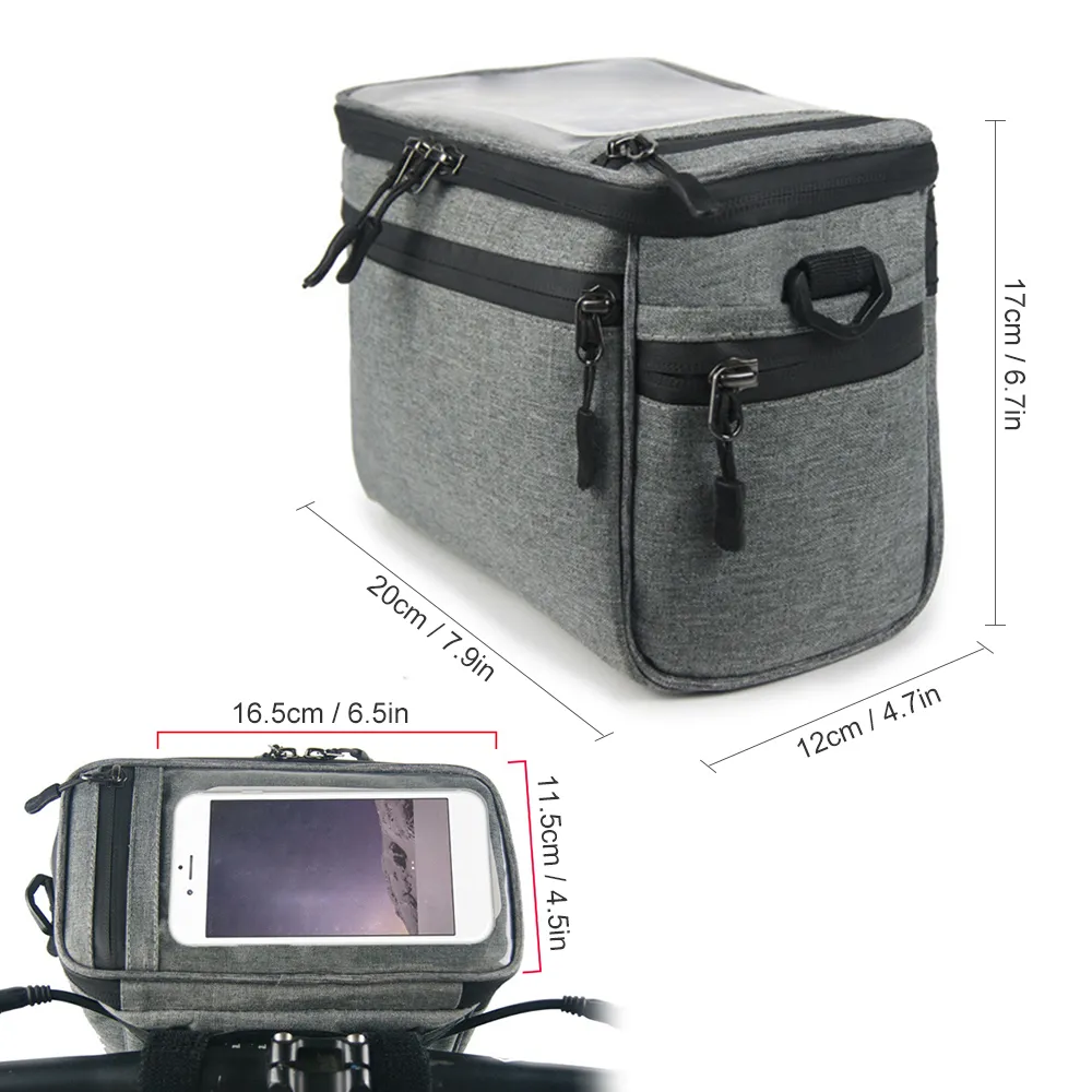 DHgate.com:2024 Waterproof Bicycle Handlebar Bag with Shoulder Strap ...
