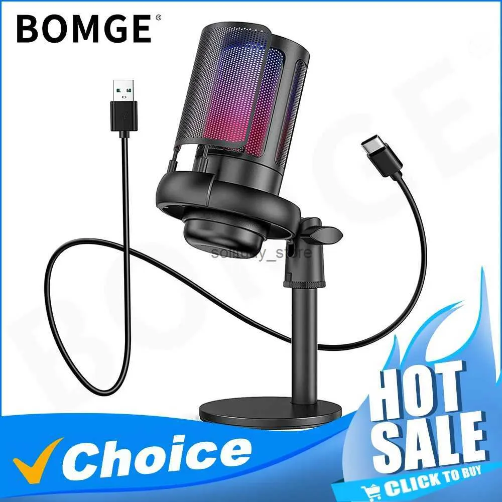 Premium USB Microphone for PC Gaming & Recording - Fast Mute, Condenser ...