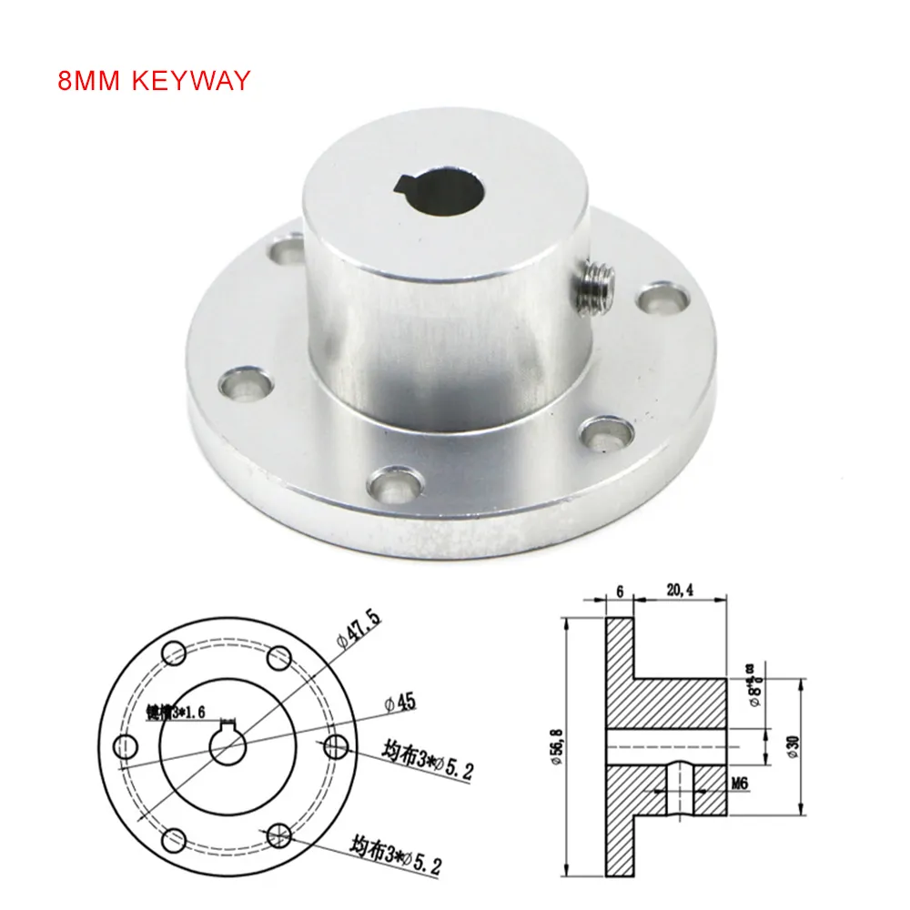Omni عجلة شفة اقتران الألومنيوم سبيكة قطر 5 6 8 10mm 12 14 15 16 18 ملم اقتران Keyway من & | DHgate