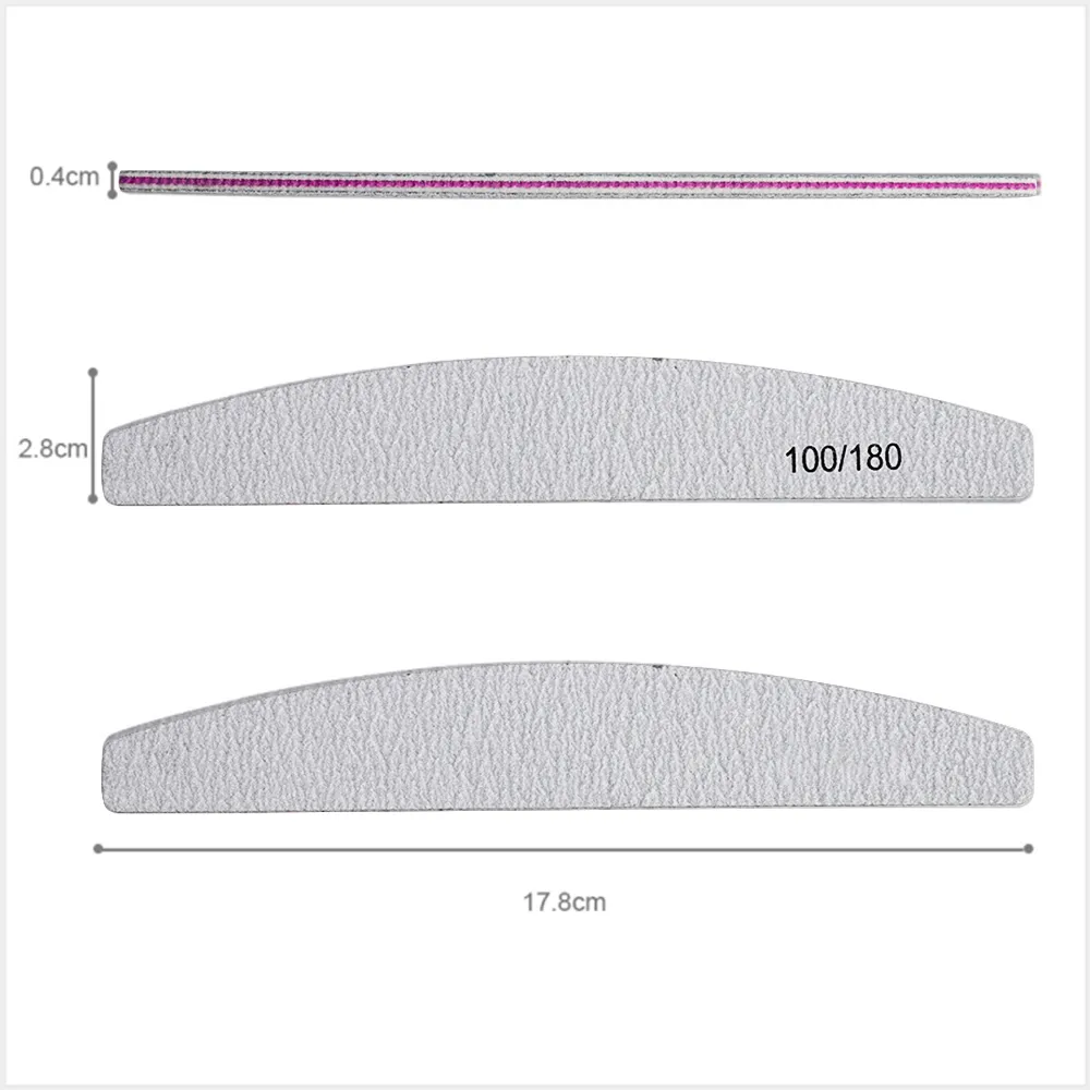 DHgate.com:Grey Professional Nail Files: 100/180 Grit Sanding Buffer ...