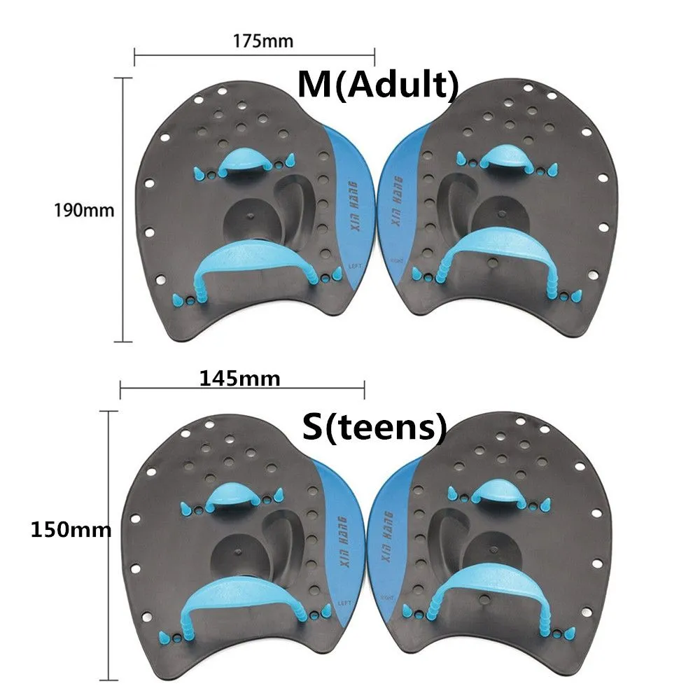 Adjustable Swimming Flippers Paddles, Palm Finger Webbed Gloves for ...