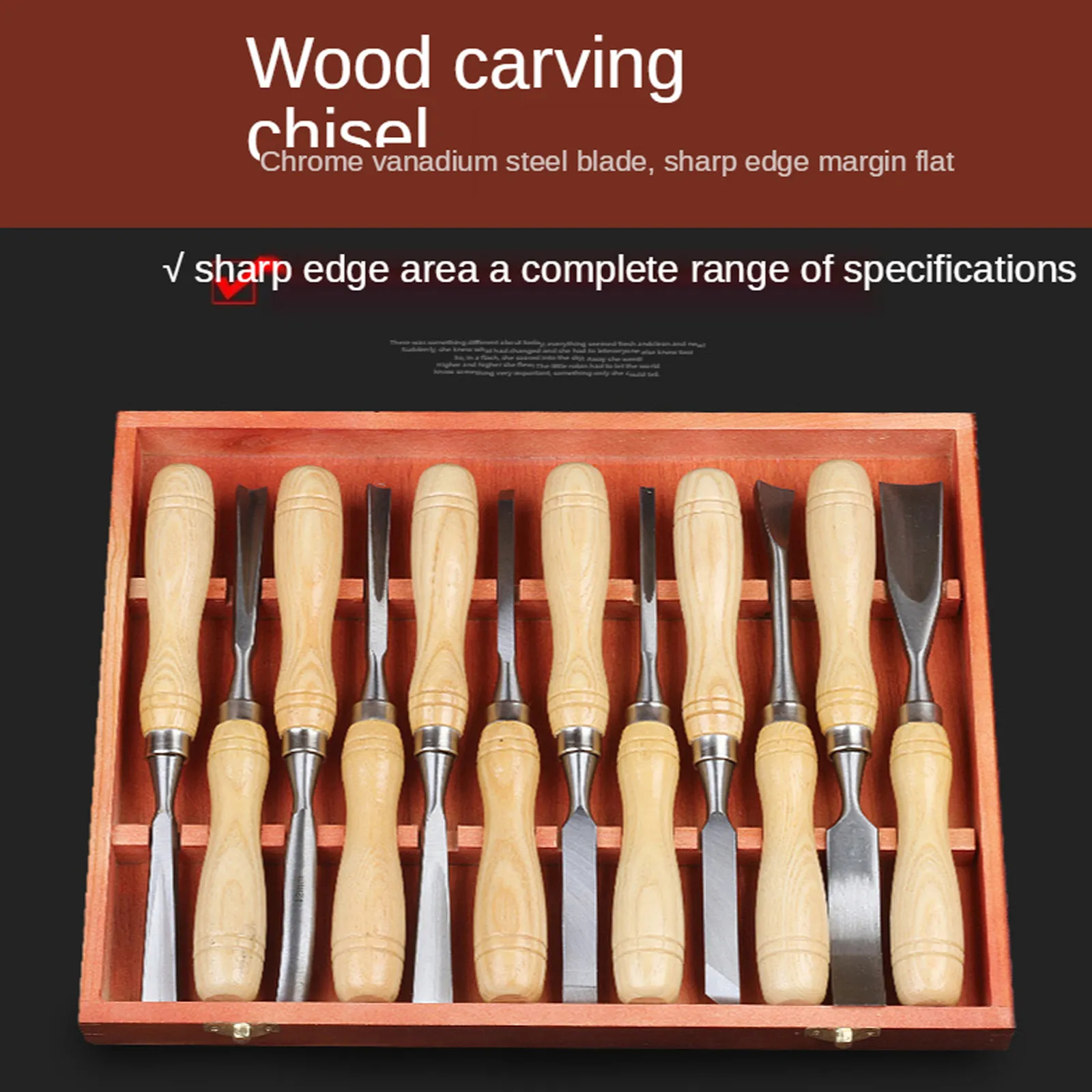 Wood Chisels Set Sharp Steel Hand Tools For Wood Carving Knife ...