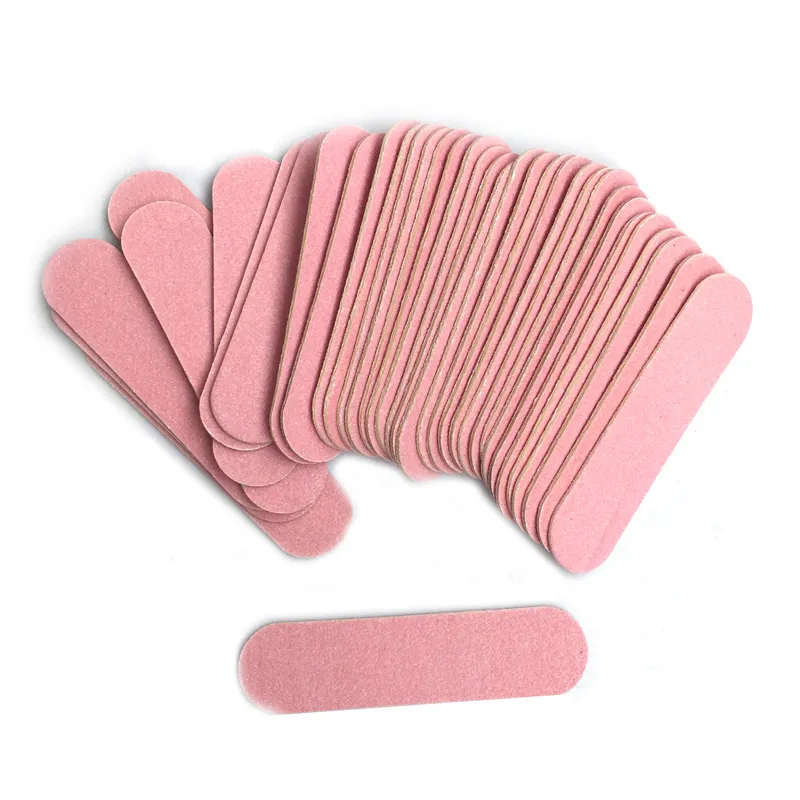 DHgate.com:Pink Crescent Mini Nail Files - 100 Disposable Buffers for ...