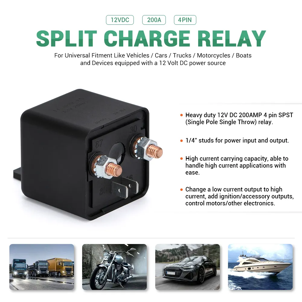 High Current Relay Starting Relay 200A 100A 12V/24V... From Ddmyfriend ...