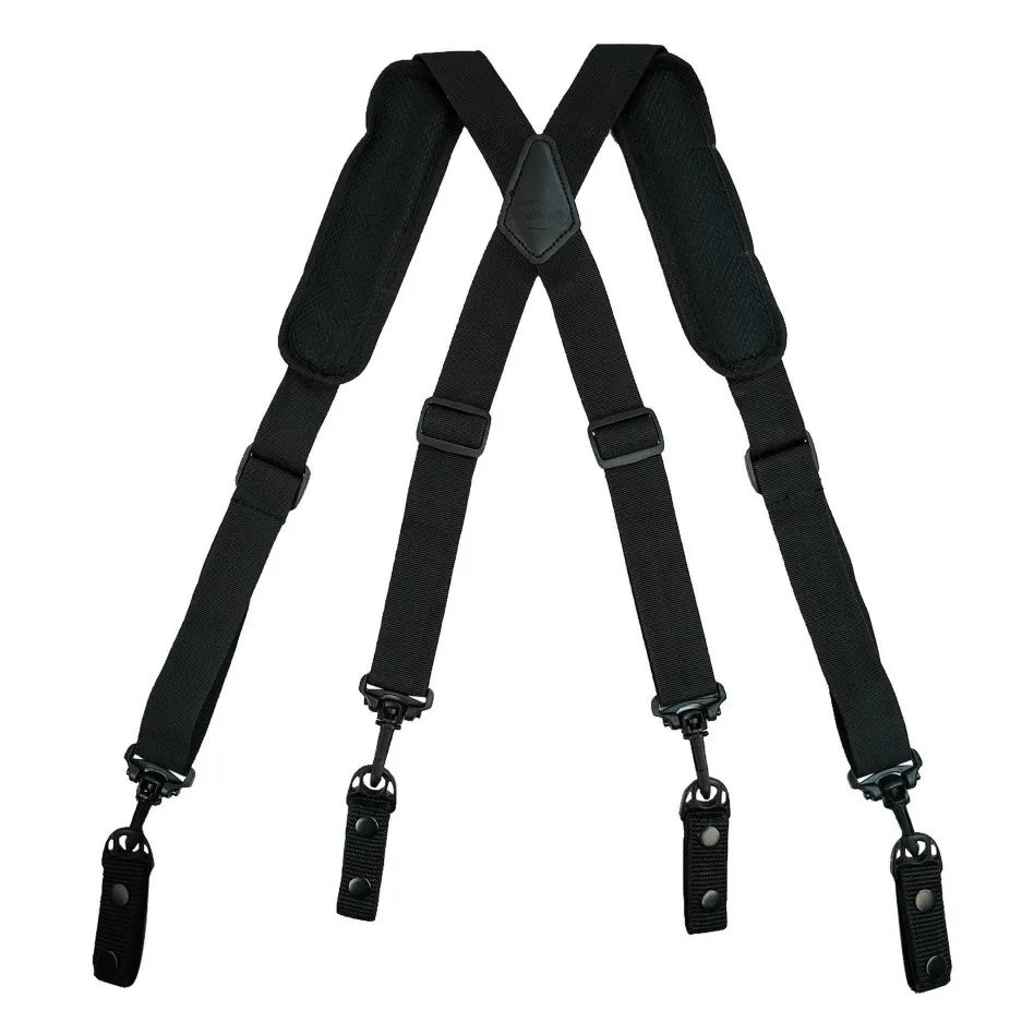 Tactical Duty Belt Suspenders - Heavy Duty Padded Adjustable Military ...