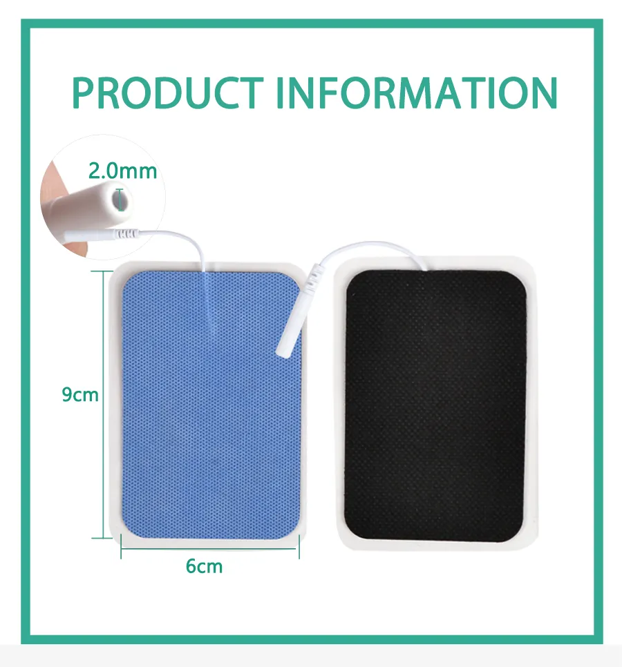 Reusable TENS Unit Electrode Pads - Self Adhesive Silicone Gel Patches ...