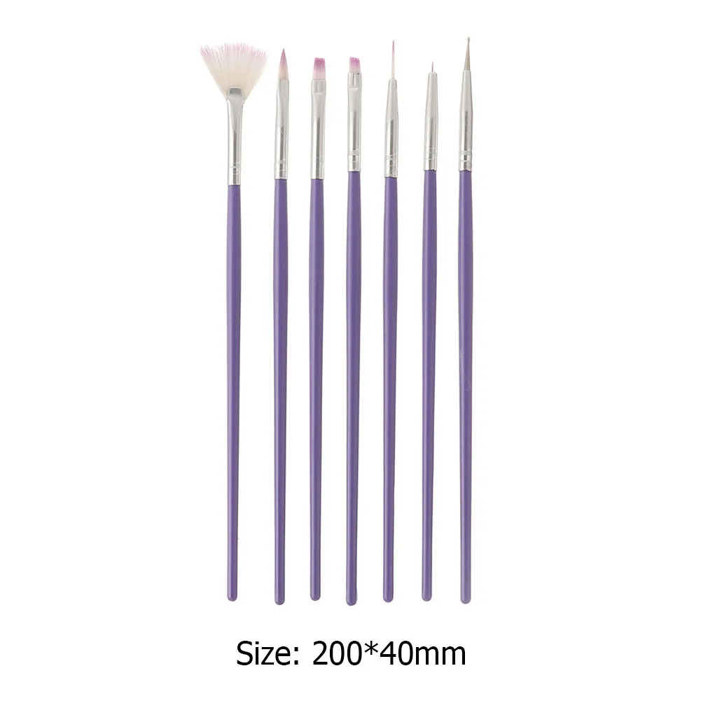 Solid Carving Nail Pens Nail Art Painting Liner Pen Solid Color Acrylic ...