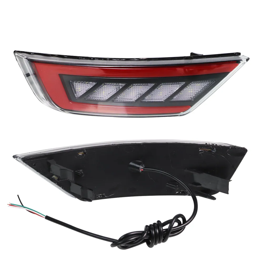 PairLED Rear Bumper Reflector Light Assembly For Ford Focus MK2 2008 ...