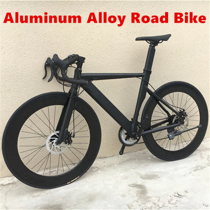 700C Road Bike - Lightweight Aluminum Alloy Frame, Dual Disc Brakes ...