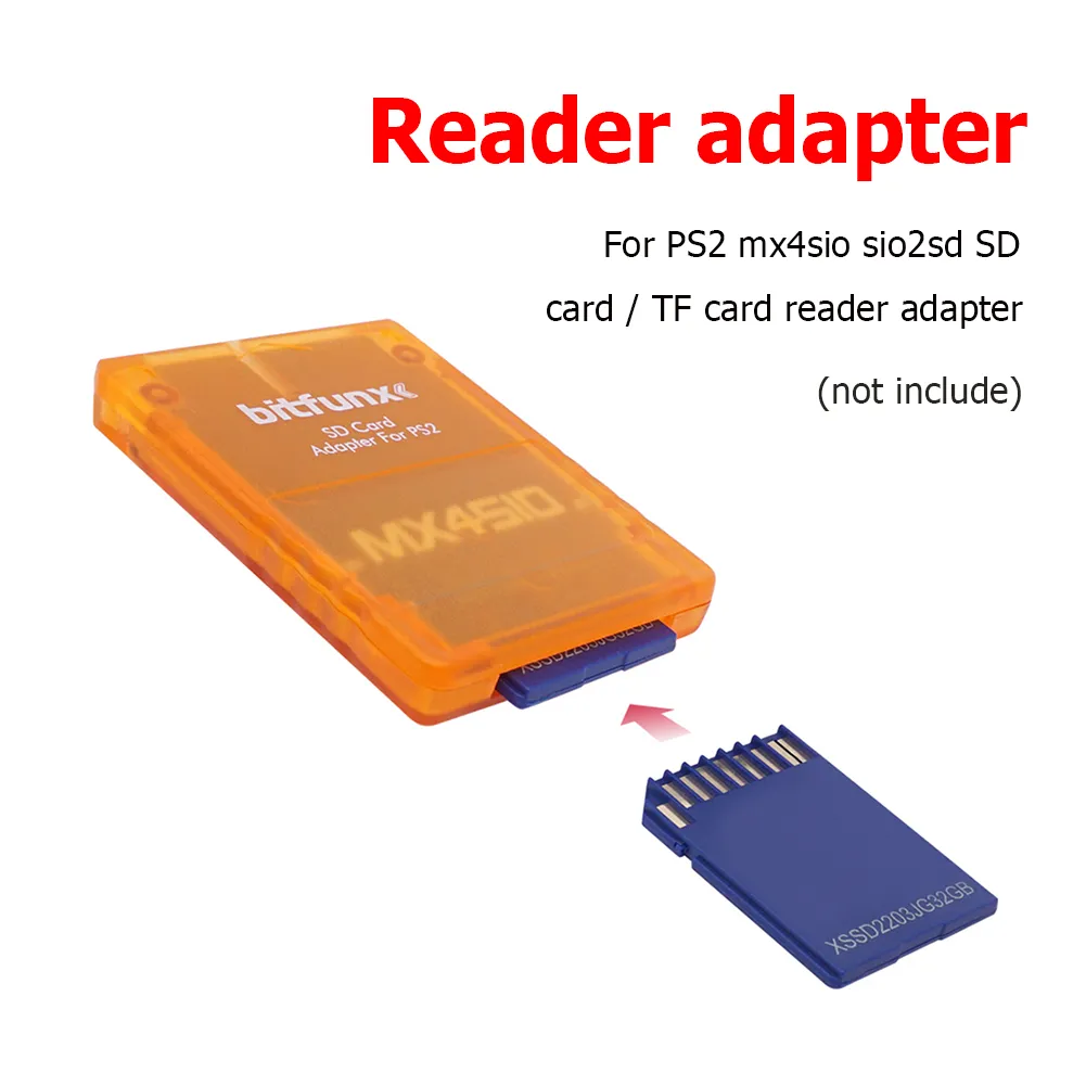 PS2 Memory Card Adapter: Portable Memory Card Reader For Secure Digital ...