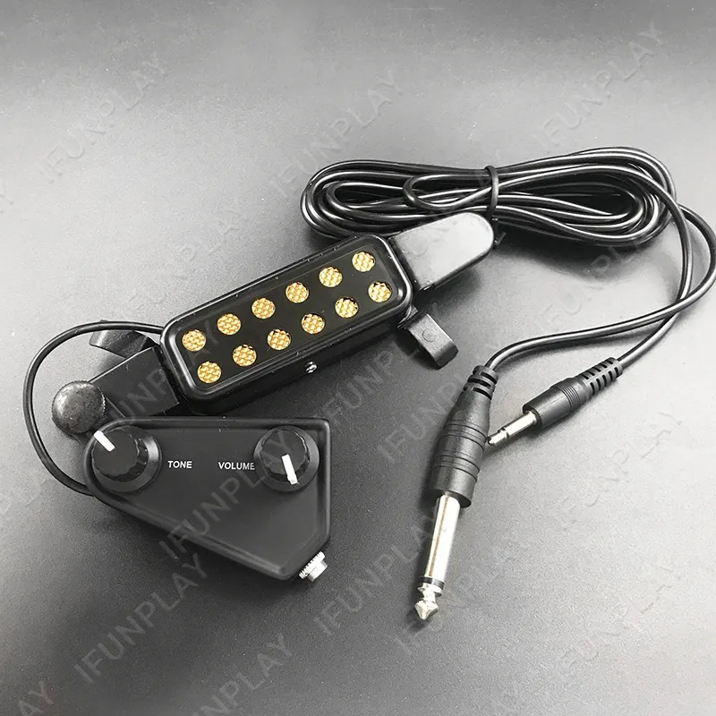 Acoustic Guitar Built In Tuner Preamp Equalizer With 4 Band EQ, Piezo ...