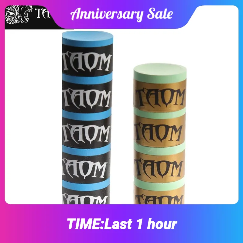 2024 TAOM Pro Billiard Chalk Set - Soft & Pyro Chalk | Non-Slip, Dust ...
