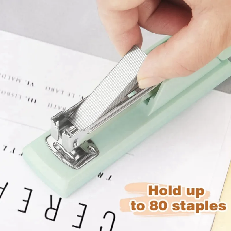 Wholesale Portable Green Desktop Reusable Creative Stapler For School ...