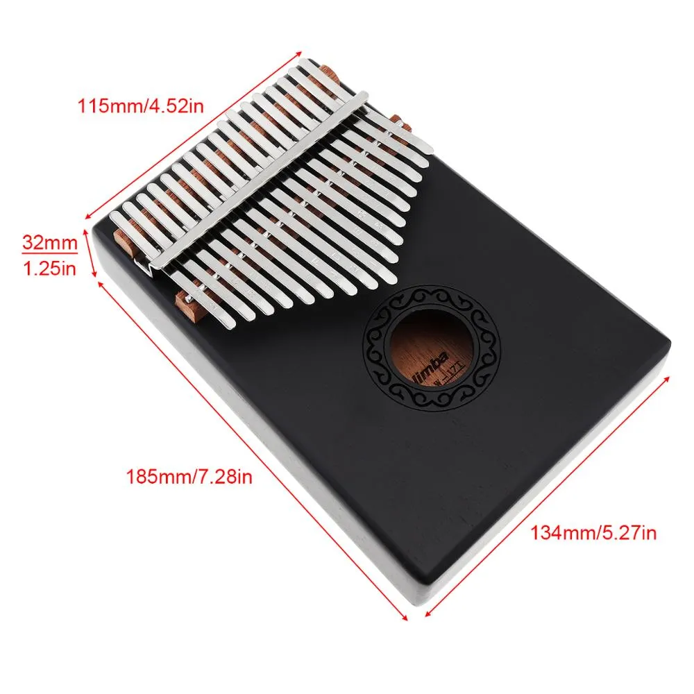 DHgate.com:Red Mahogany Kalimba: 17-Key Single Board Mbira Mini Thumb ...