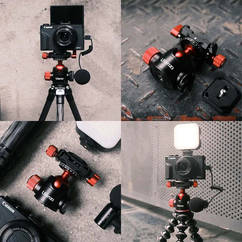 Ulanzi U-70 Metal Mini Ballhead Panoramic Pan Tripod Head for DSLR ...