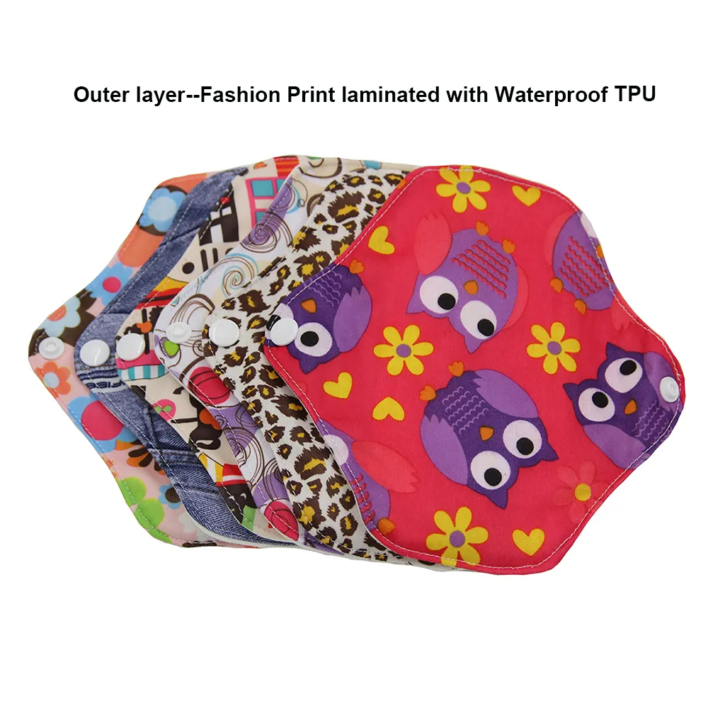 DHgate.com:Reusable Cloth Menstrual Pads - 12-Pack Washable Sanitary ...