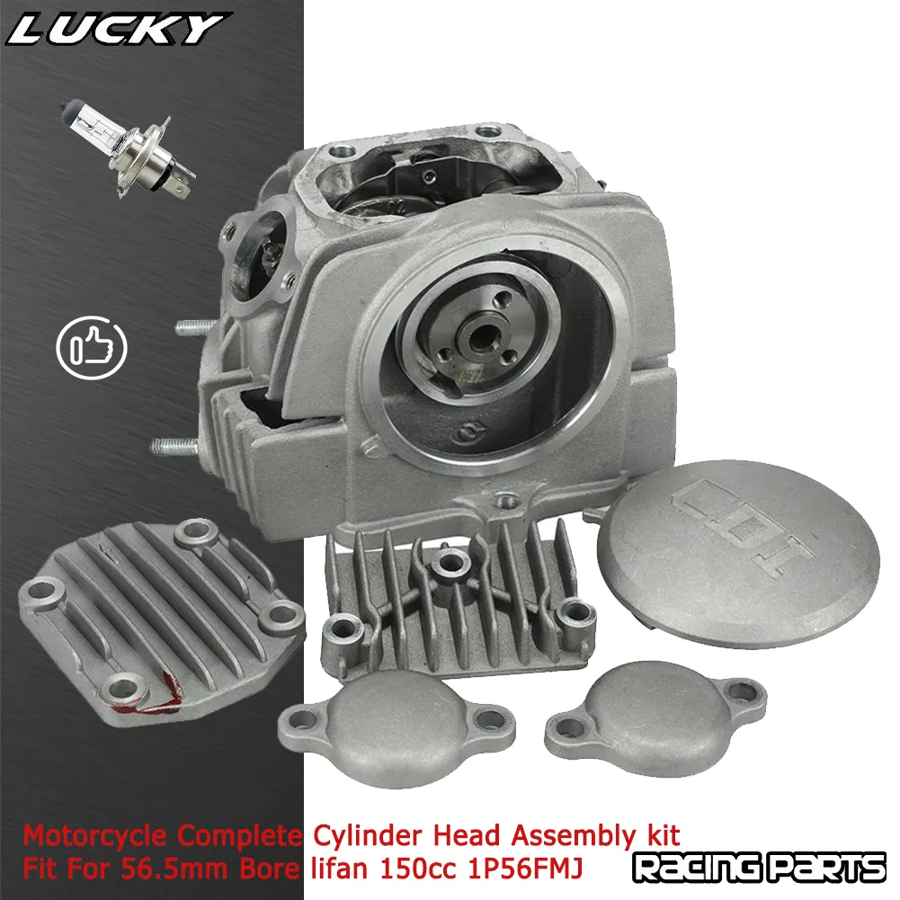 150cc Motorcycle Complete Cylinder Head Assembly Kit 2025 for Lifan 150 ...