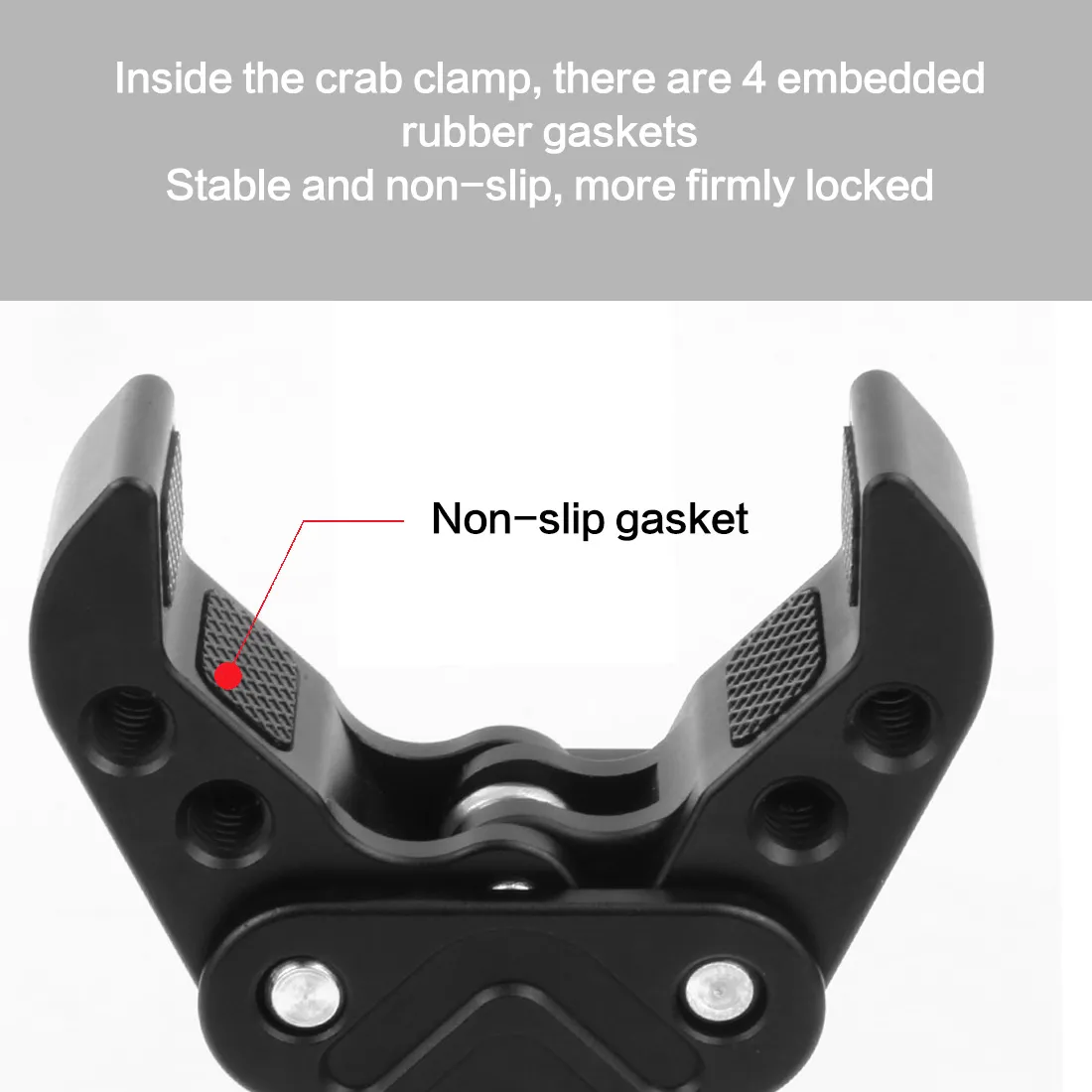 Crab Claw Clamp Tongs Metal Camera Bracket for Tripod and Monopod Arms ...