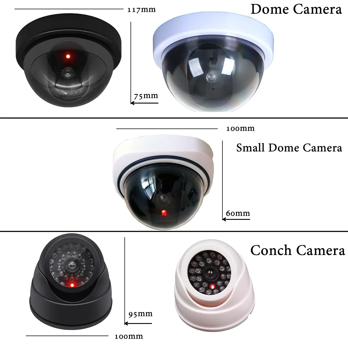 DHgate.com:Realistic Dummy Security Camera with Red Flashing LED Light ...