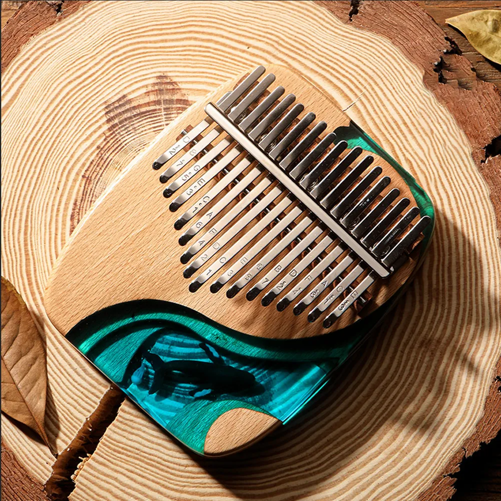 Childrens Keyboard Piano 21-Key Portable Finger Piano, Beech Wood ...