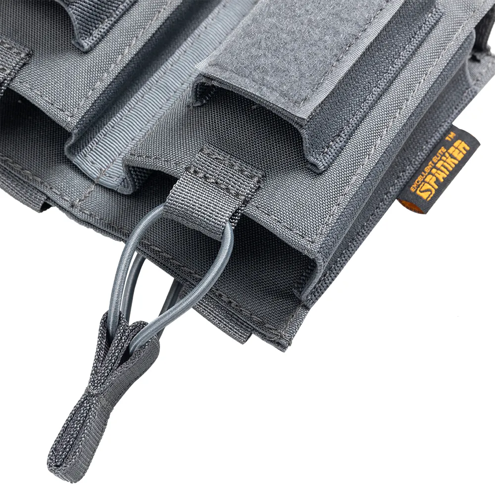 Tactical Triple Mag Pouch For M4, M16, And AK Magazines Open Top Rifle ...