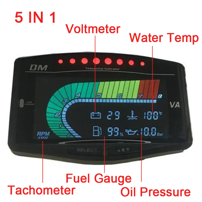 DHgate.com:20245 in 1 Multi-Function LCD Digital Tachometer, Oil ...