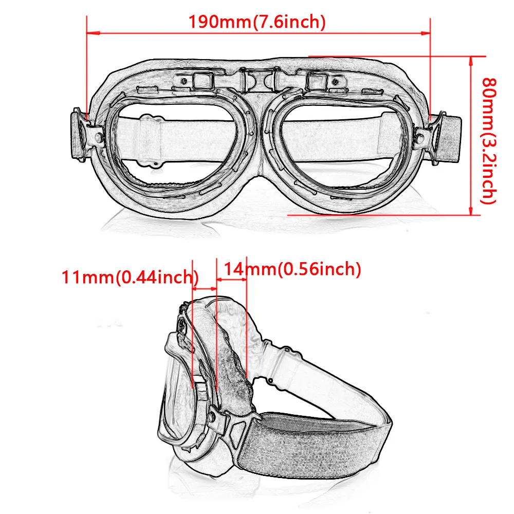DHgate.com:Steampunk Vintage Motorbike Goggles: Retro Motorcycle ...