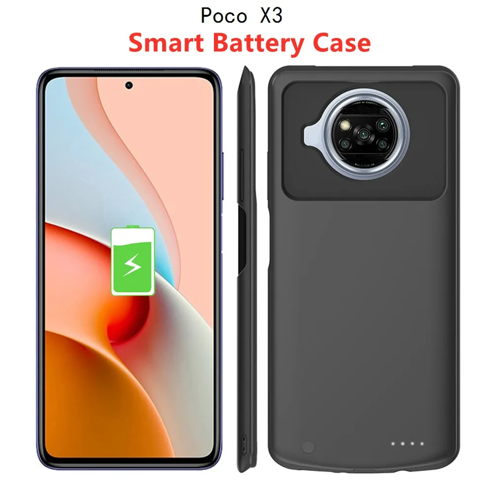 Shockproof Silicone Battery Charger Case for Xiaomi Poco X3 NFC and X3 ...