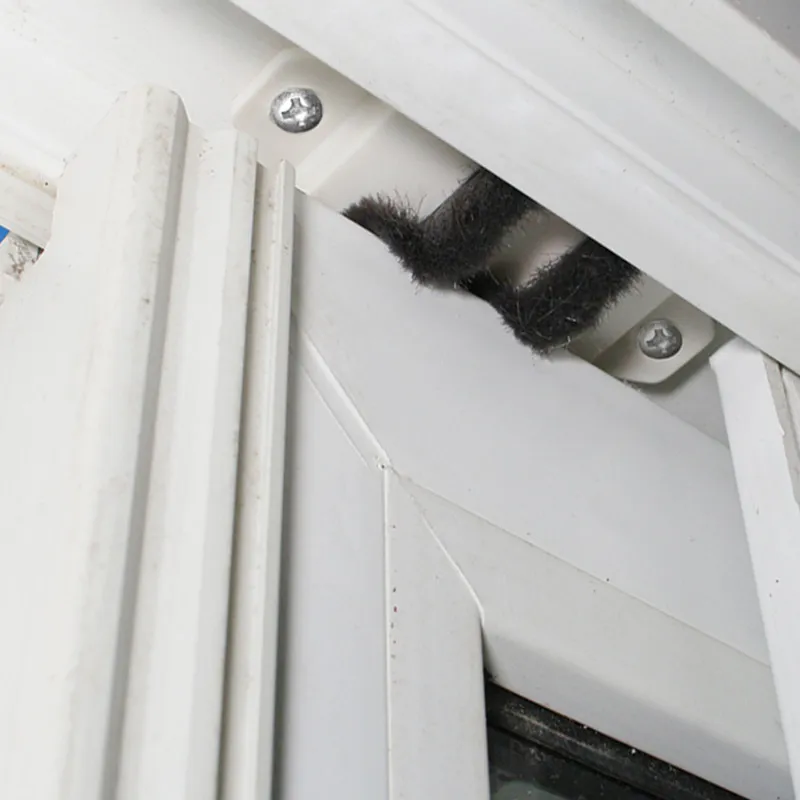 Door Bottom Sealing Strip Rubber Window Slot Buffer Blocks With Brush ...