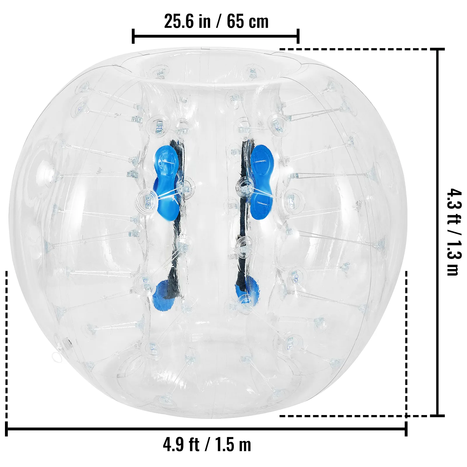 VEVOR Inflatable ball bubbles - 1.5M Diameter, 5FT Bubble Soccer Ball ...