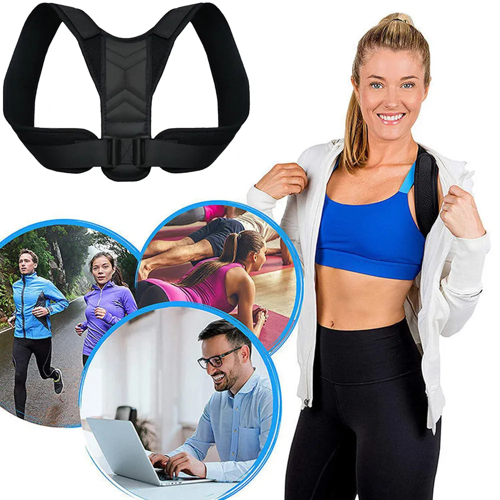 Posture Corrector Brace for Women and Men, Adjustable Spandex Back ...