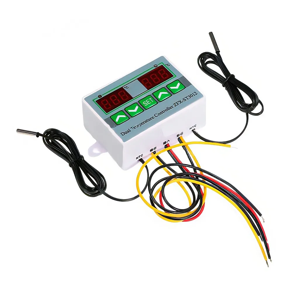 Dual Digital Temperature Controller Thermostat for Incubator Heater ...