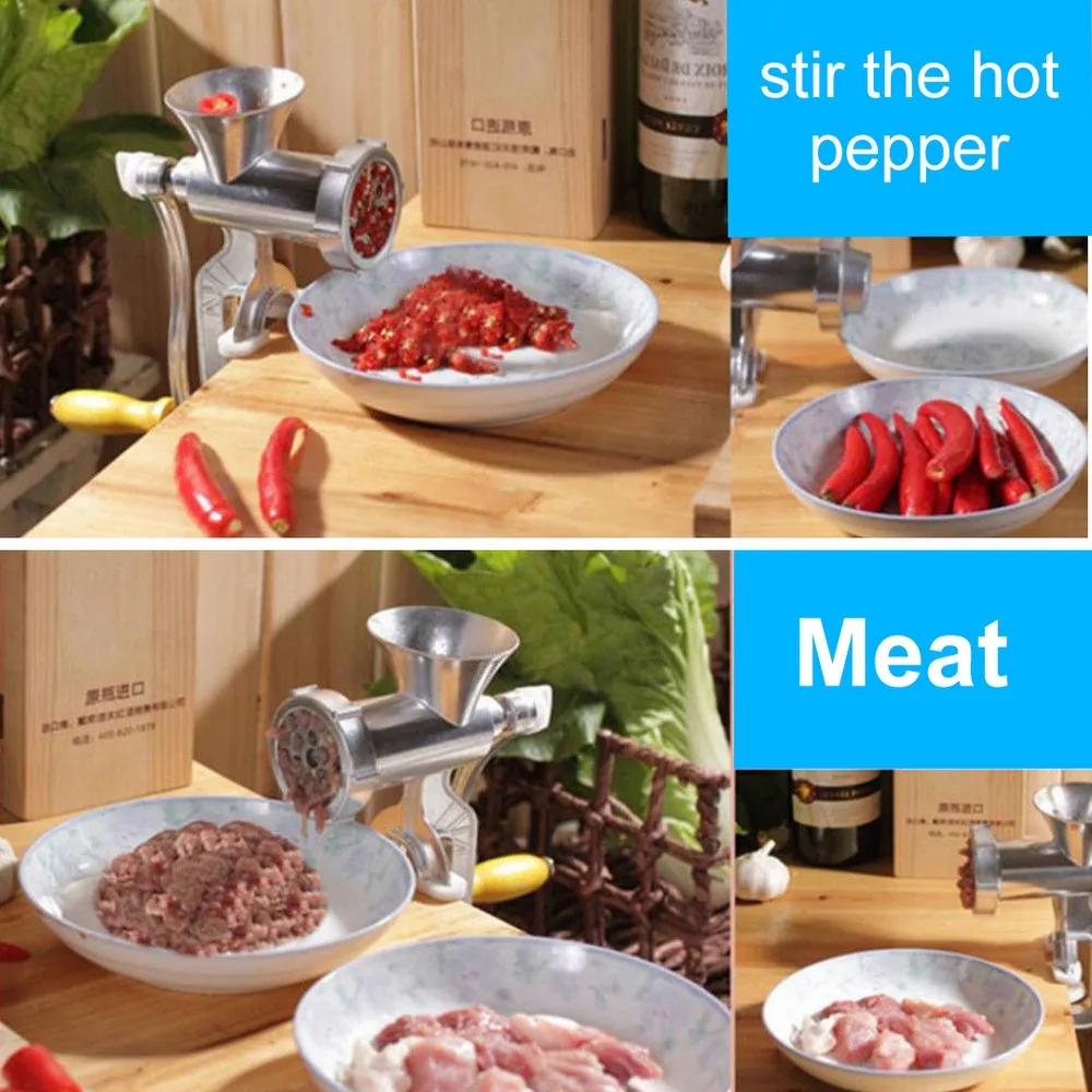 Kitchen Meat Grinder, Aluminium Alloy Handheld Sausage Noodle Dish ...