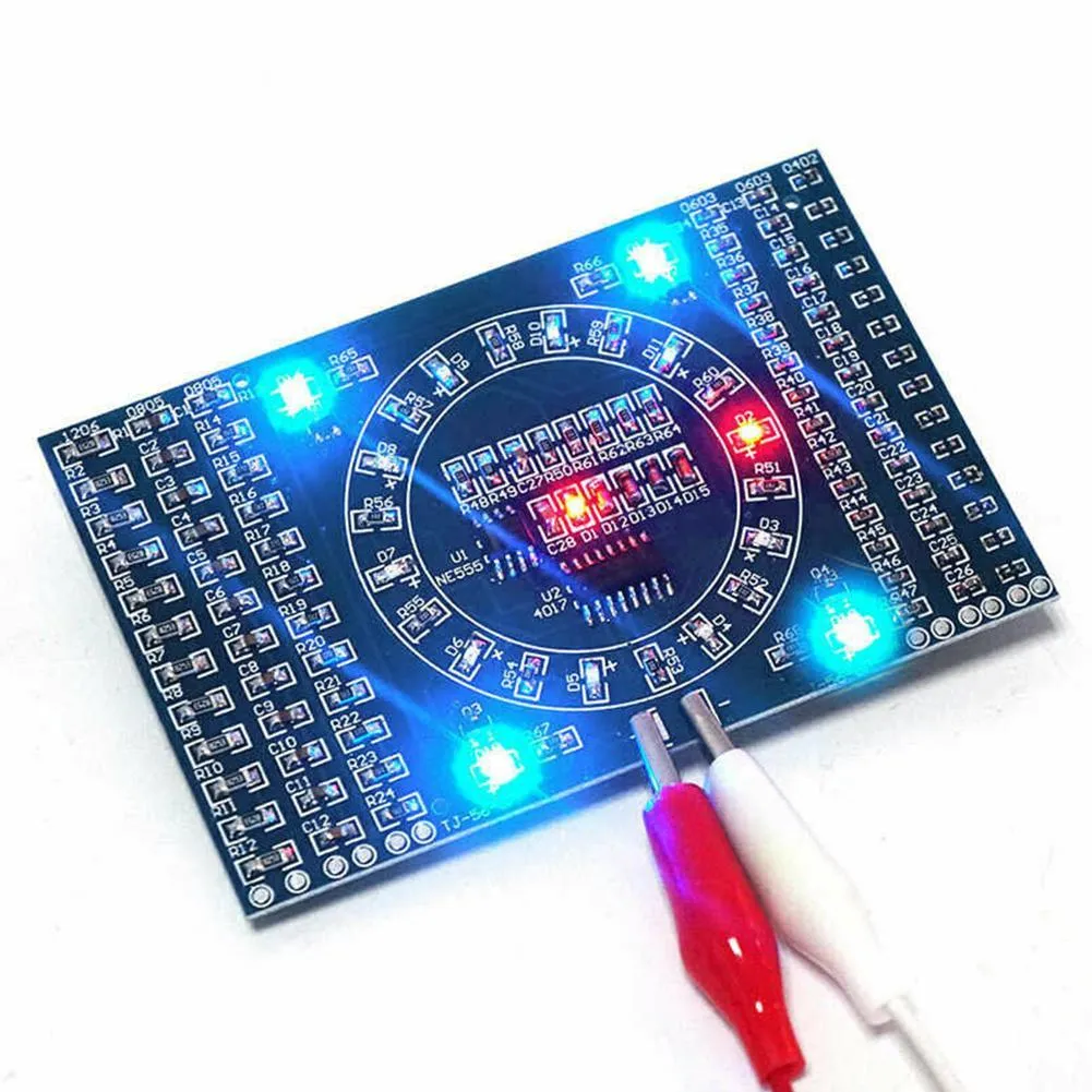 SMD SMT Soldering Practice Kit: PCB Circuit Board with LED Components ...