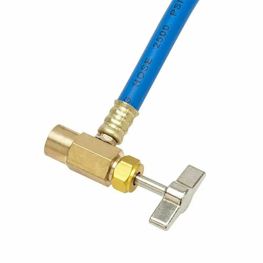 R134a Refrigerant Recharge Kit: Car AC Hose, Gauge, 1/2 ACME, Refill ...