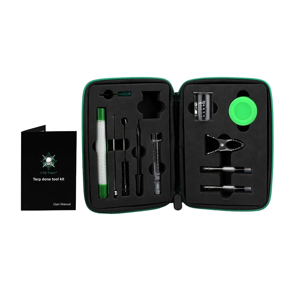 LTQ Terp Done Tool Kit With Silicone Mat, Cartridges, And ZZ Zipper For ...