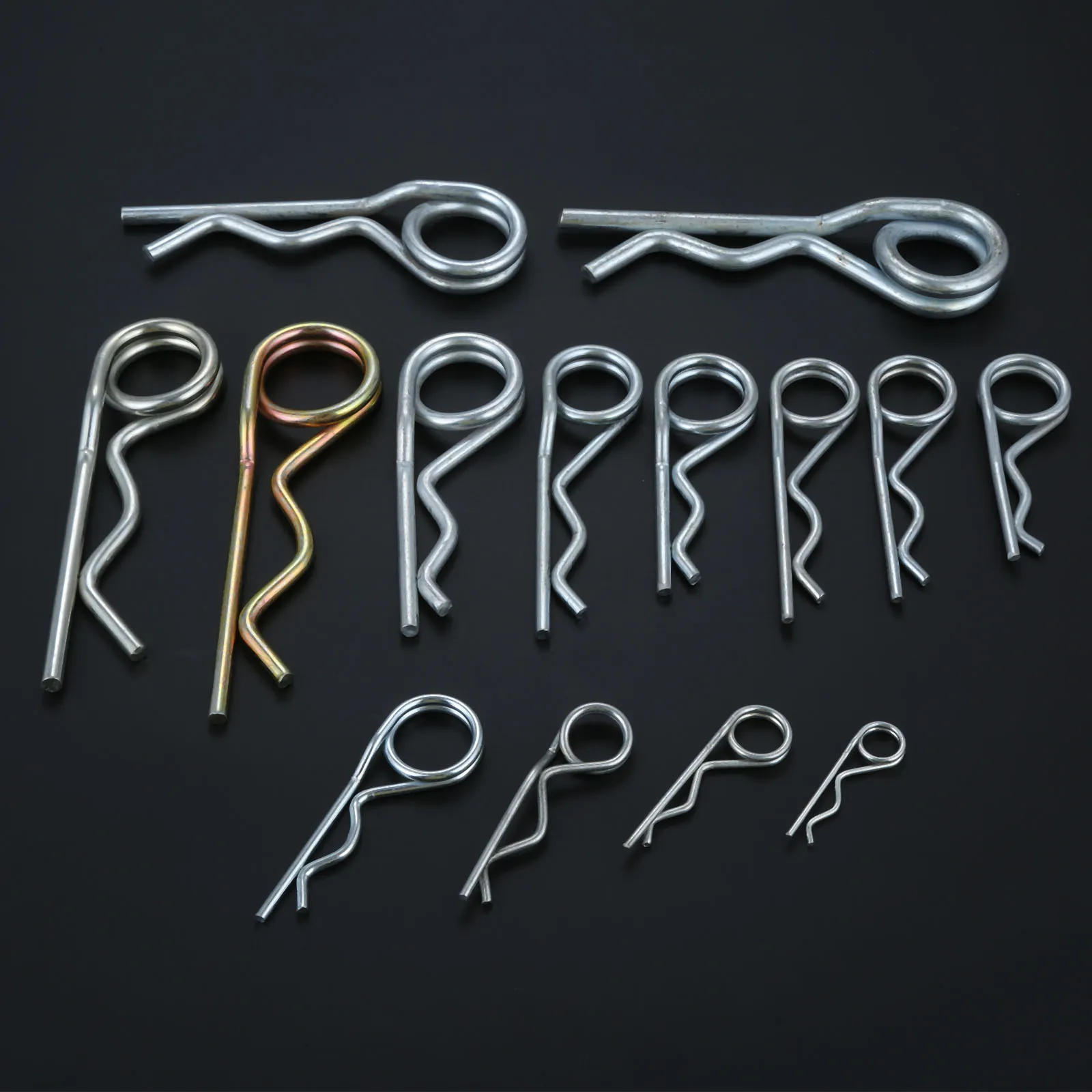 DHgate.com:Heavy-Duty Double Ring Cotter Pins | Zinc-Plated Spring ...